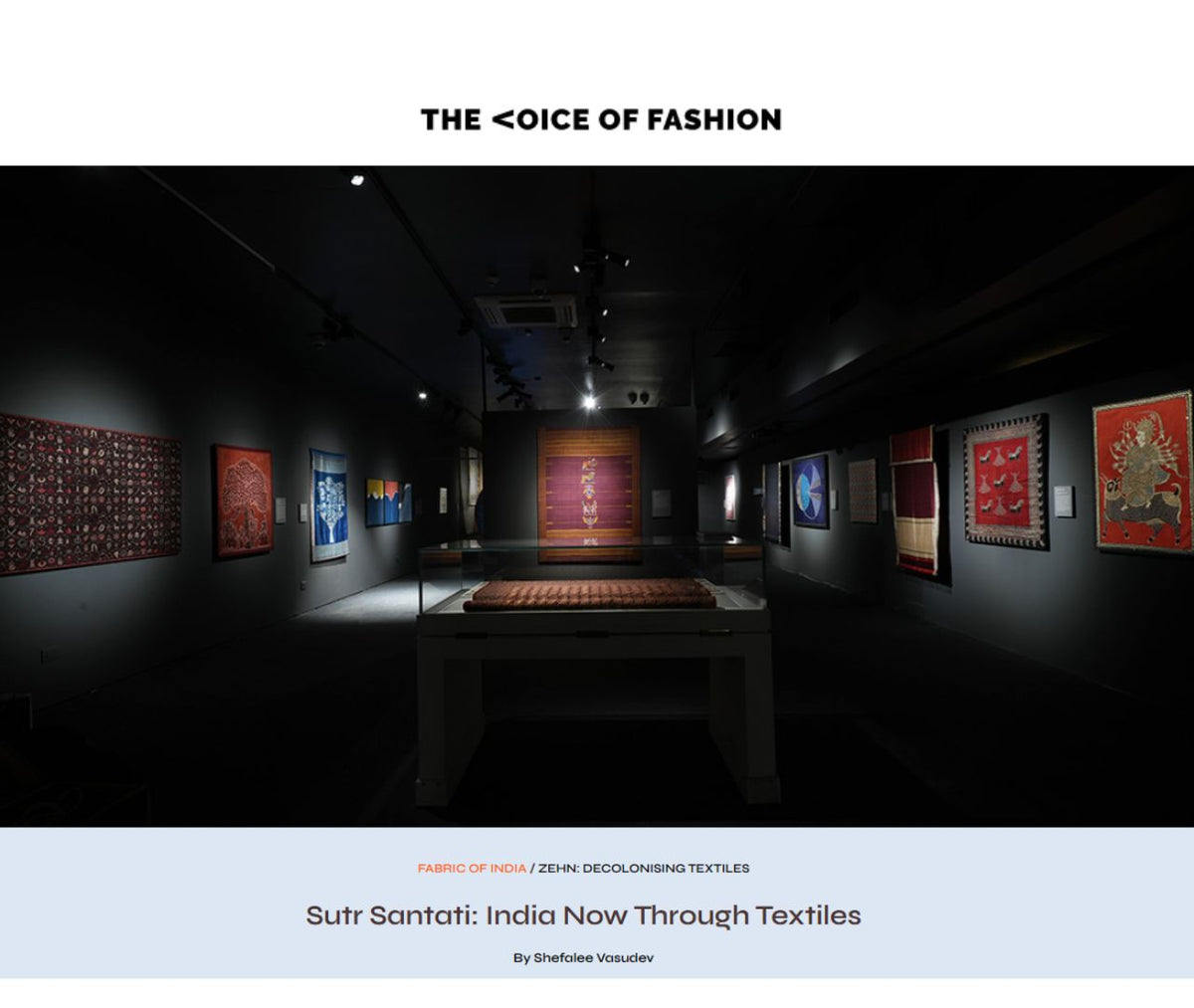 Sutr Santati: India Now Through Textiles - The Voice Of Fashion – Vriksh Designs